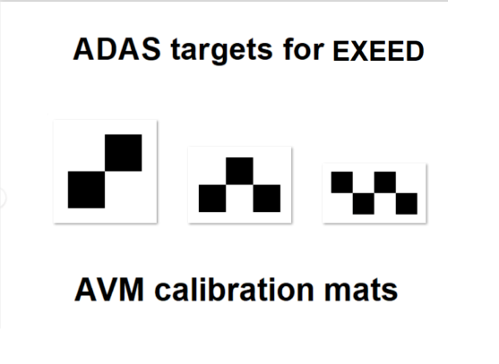 EXEED AVM ADAS calibration target mats TYPE 2 - DIGITAL PATTERNS ONLY ...