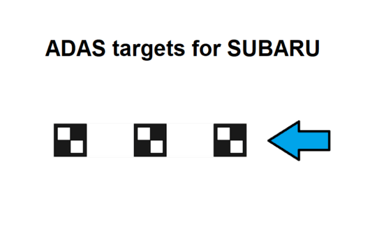 Subaru ADAS calibration target patterns new generation-DIGITAL PATTERN ...