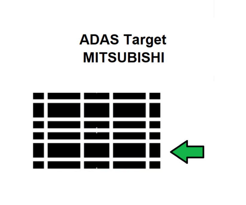 Mitsubishi AVM ADAS calibration target board mat-DIGITAL PATTERN ONLY ...