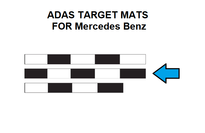 Mercedes benz ADAS RCW calibration target boards-DIGITAL PATTERNS ONLY ...