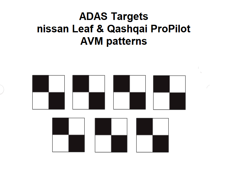 Nissan leaf Qashqai ProPilot AVM calibration mats -DIGITAL PATTERNS ON ...