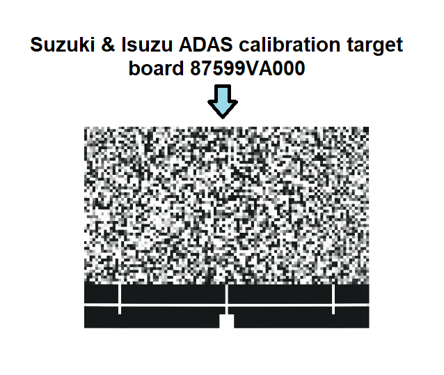 Suzuki & Isuzu ADAS calibration target board 87599VA000 - DIGITAL PATT ...